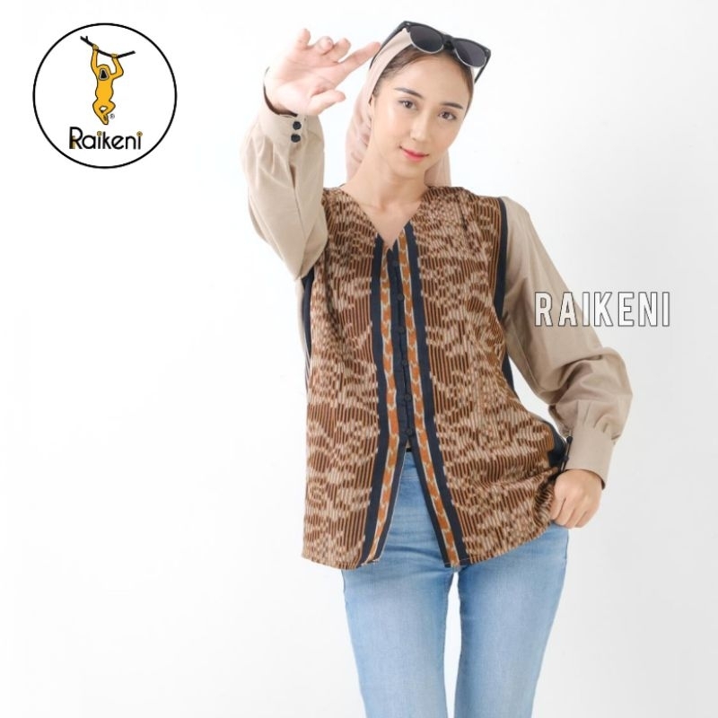 Jual RAIKENI Kemeja Chosi | Kemeja Kantor Tenun | Kemeja Undangan Batik ...