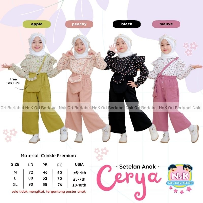 Jual 100% ORI naura Viona Zara Zulaikha Cilla Cerya Afra Nadine Ulya Raline Adimsa daily set ...