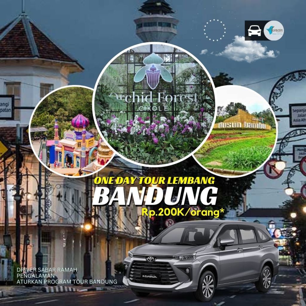 Jual Satu Hari Wisata Bandung Lembang Instagramable Aman Nyaman dan ...
