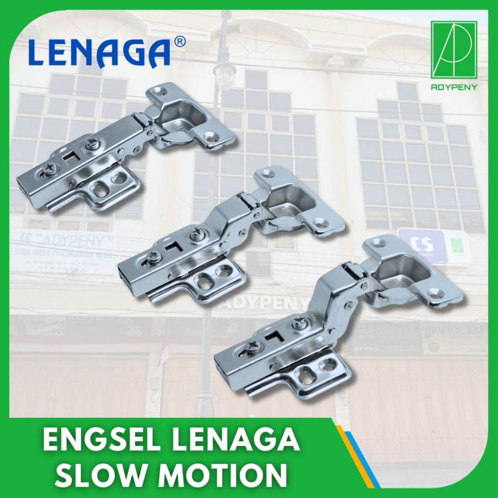 Jual Engsel Sendok Lenaga Slow Motion Soft Close Lurus 1/2 Tekuk Full ...