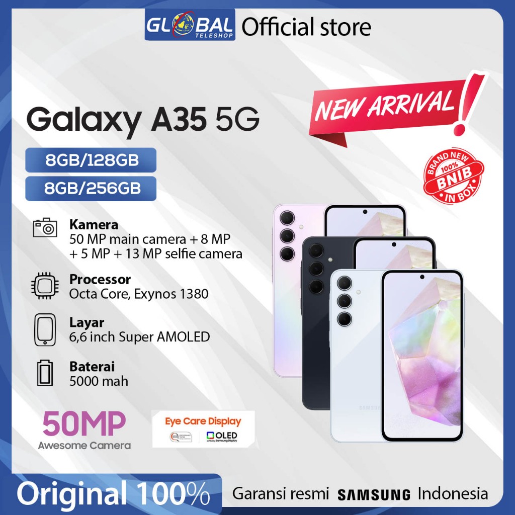 Jual Samsung Galaxy A35 5G 8/128GB 8/256GB Garansi Resmi | Shopee Indonesia