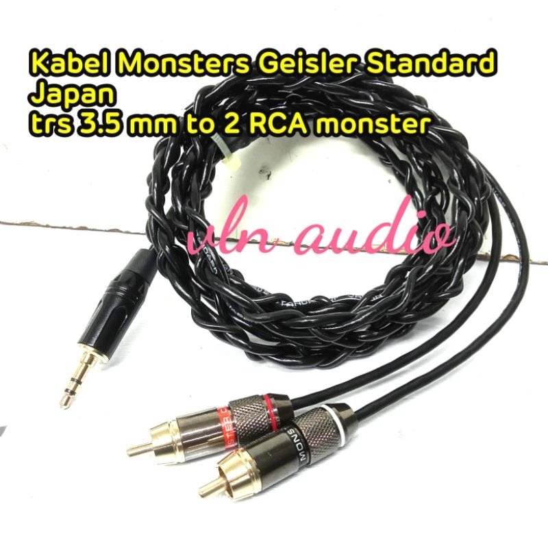 Jual Kabel Konektor Monster 2 RCA to TRS 3.5mm mini Standard Japan ...