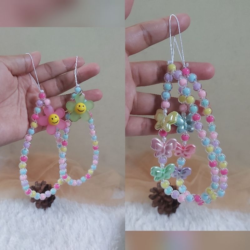 Jual Gantungan Hp Strap Phone Tali Lanyard Handphone Manik Warna Warni ...