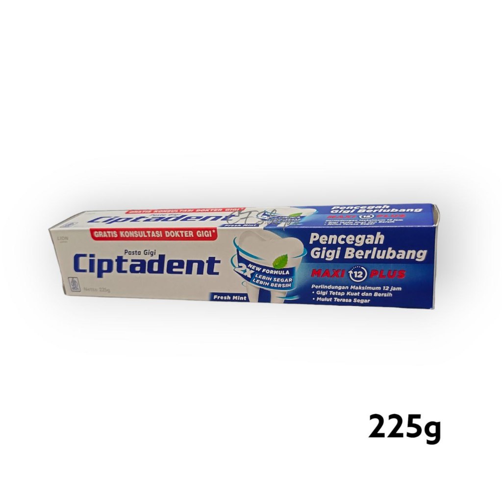 Jual CIPTADENT Pasta Gigi Maxi 12 Plus Cool Mint dan Fresh Mint Jumbo ...