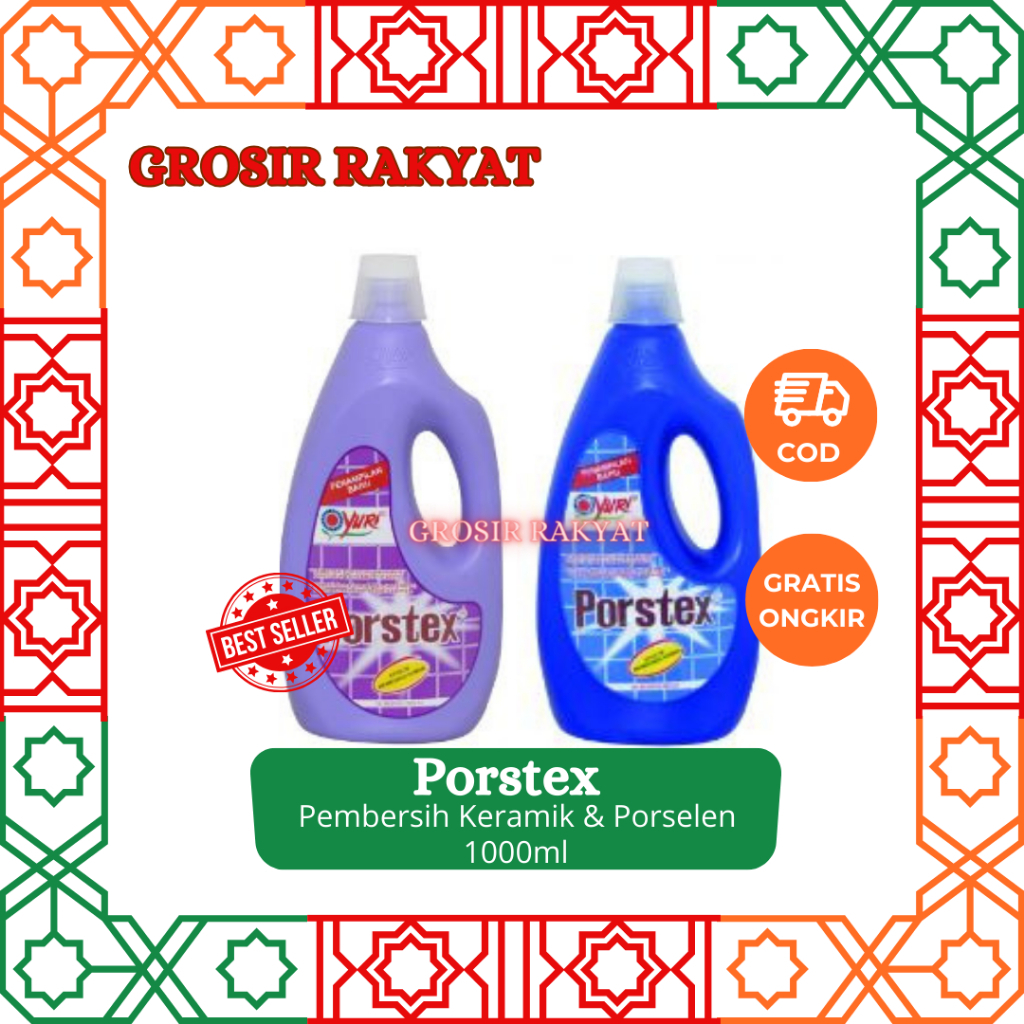 Jual Porstex Pembersih Keramik Botol 1000 ML | Shopee Indonesia