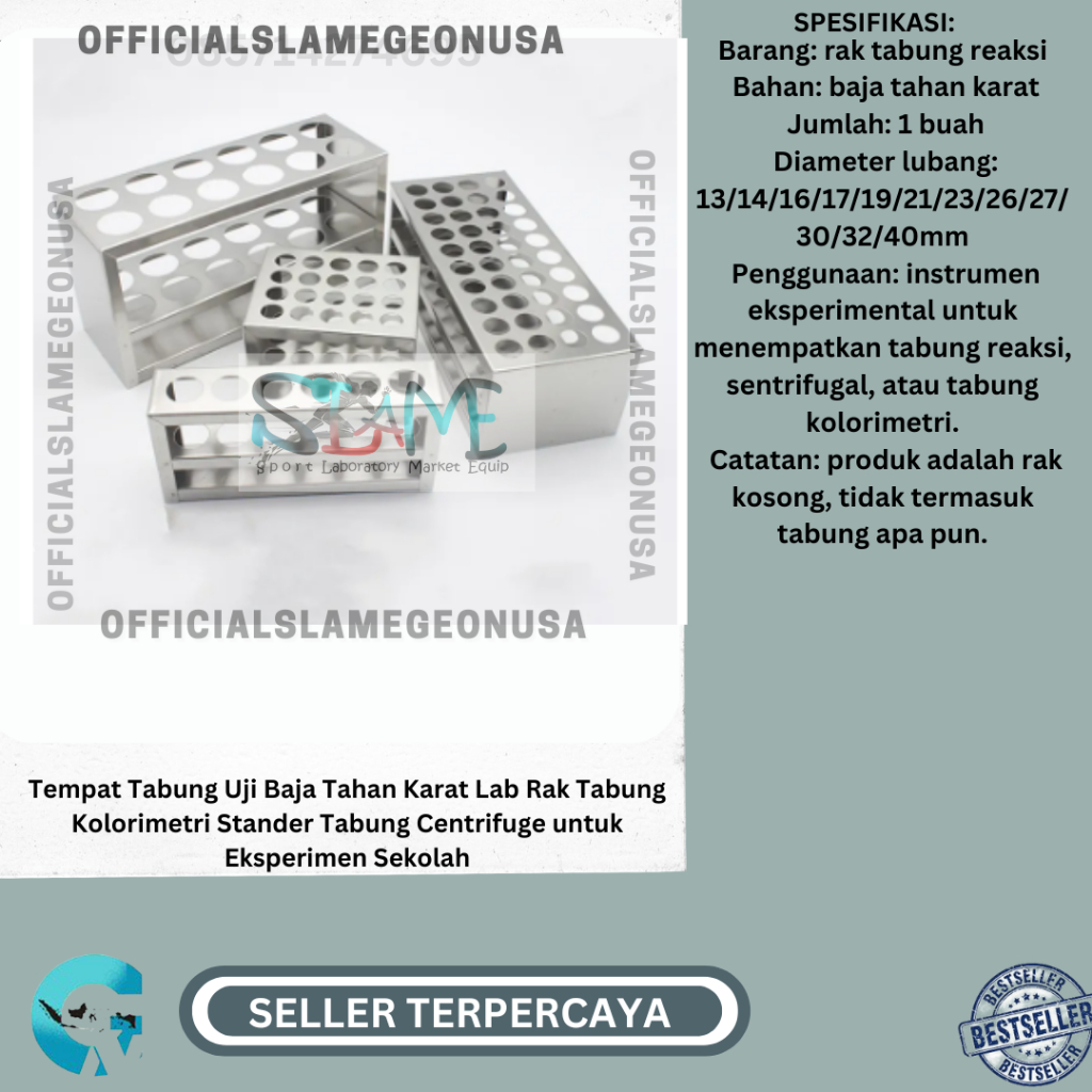 Jual Rak Tabung Kolorimetrik, Tabung Uji Laboratorium Sentrifugal ...