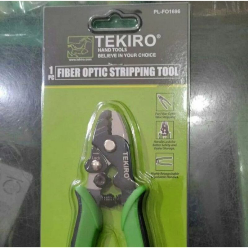 Jual Tekiro Tang Potong Kabel Fiber Optik 6,3" / Fiber Optic Striping ...