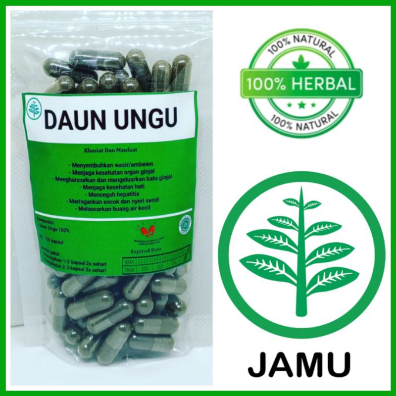 Jual kapsul daun ungu isi 100 kapsul | Shopee Indonesia
