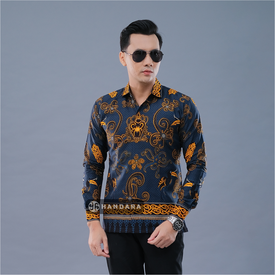 Jual Handara Batik Premium Pria Lengan Panjang Slim Fit Furing ...