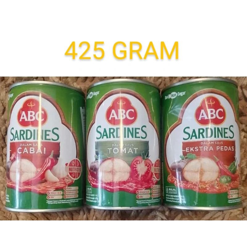 Jual sarden abc ukuran besar 425 gram (PROMO) | Shopee Indonesia