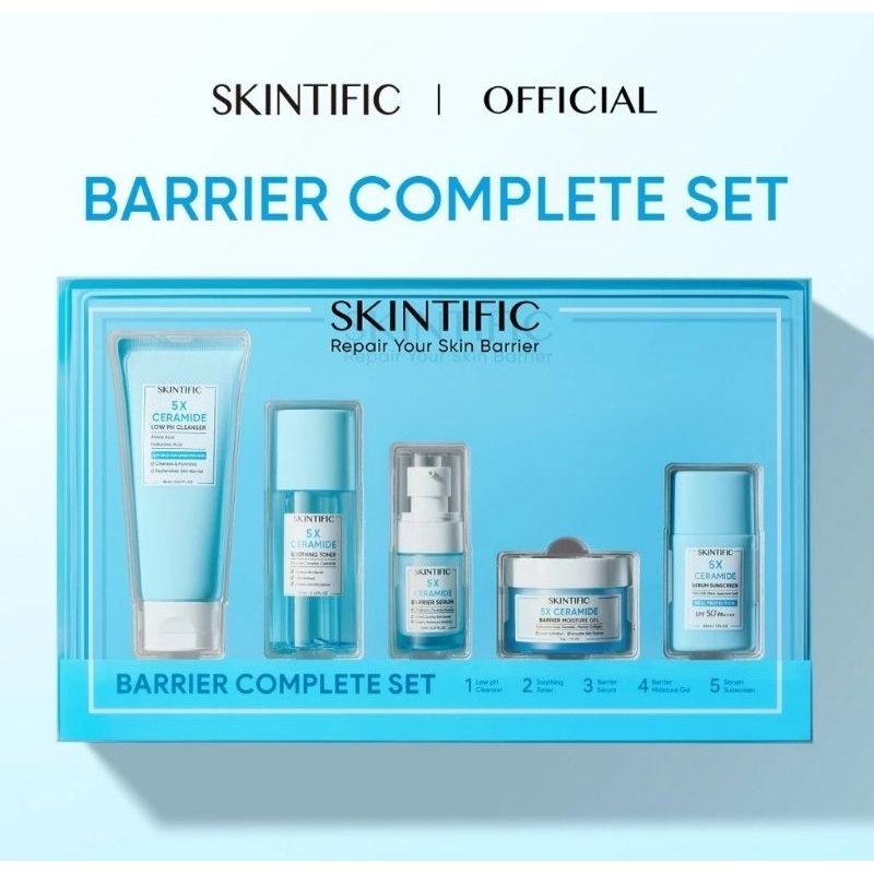 Jual ( GIFT SET SKINTIFIC ) Barrier complete Set Box isi 5 PCS | Shopee ...