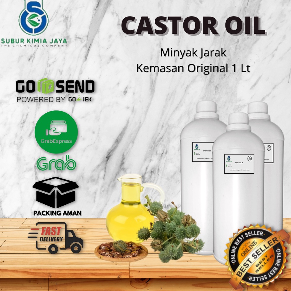 Jual UIO618 ORIGINAL Castor oil minyak jarak 1 liter | Shopee Indonesia