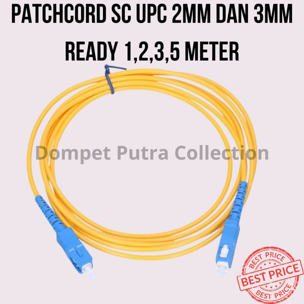 Jual Patchcord Patch Chord Fiber Optik 2mm & 3mm 1M 2M 3M Redaman ...