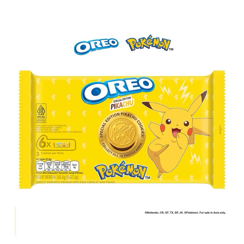 Jual OREO POKEMON COKELAT PISANG SPECIAL EDITION | Shopee Indonesia