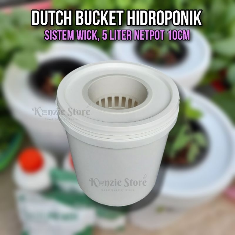 Jual Dutch Bucket Hidroponik 5 Liter Pot Ember Hidroponik Sistem Wick ...
