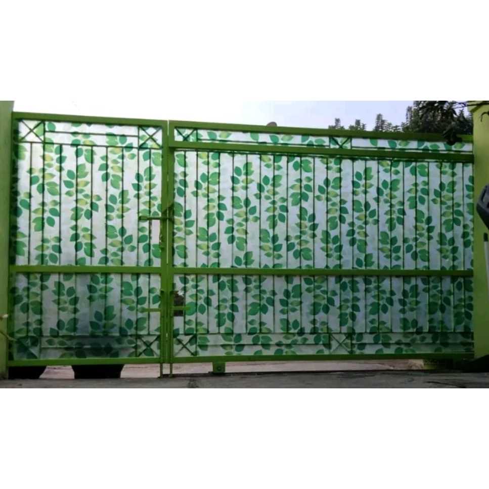Jual (Harga Per 1/2meter) Fiber Plastik Penutup Pagar Rumah Motif DAUN ...