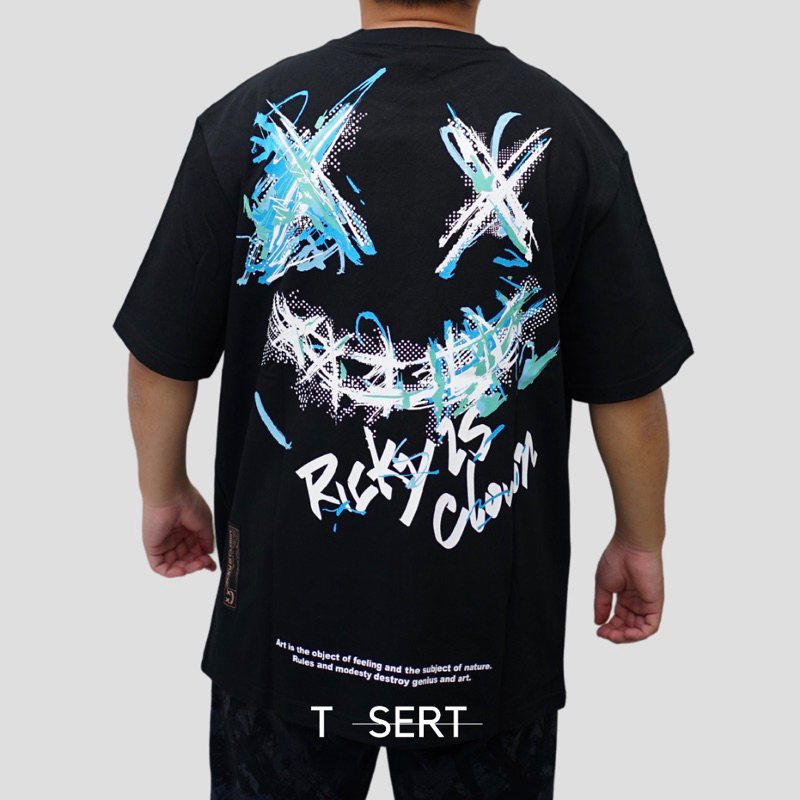 Jual RIC Ricky Is Clown Street Graffiti Tee Black Original ( 100% ...