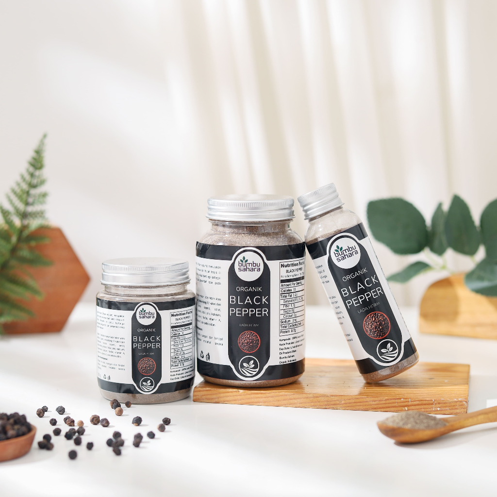 Jual Bumbu Sahara Lada Hitam Bubuk Black Pepper Lada Merica Hitam Bubuk ...