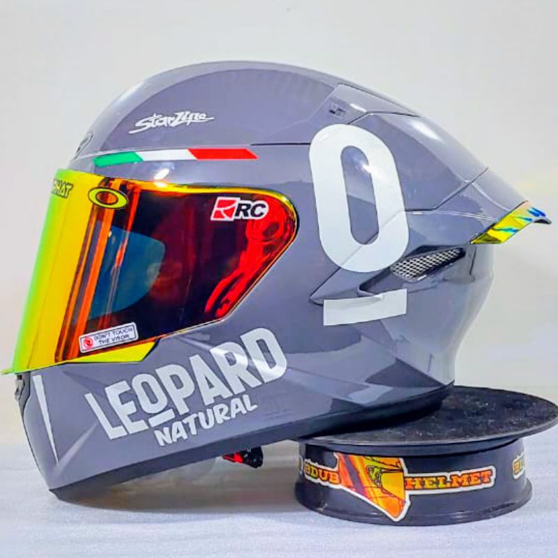 Jual Helm full face TT COURSE | TTC Kbr solid black dof paket ganteng ...