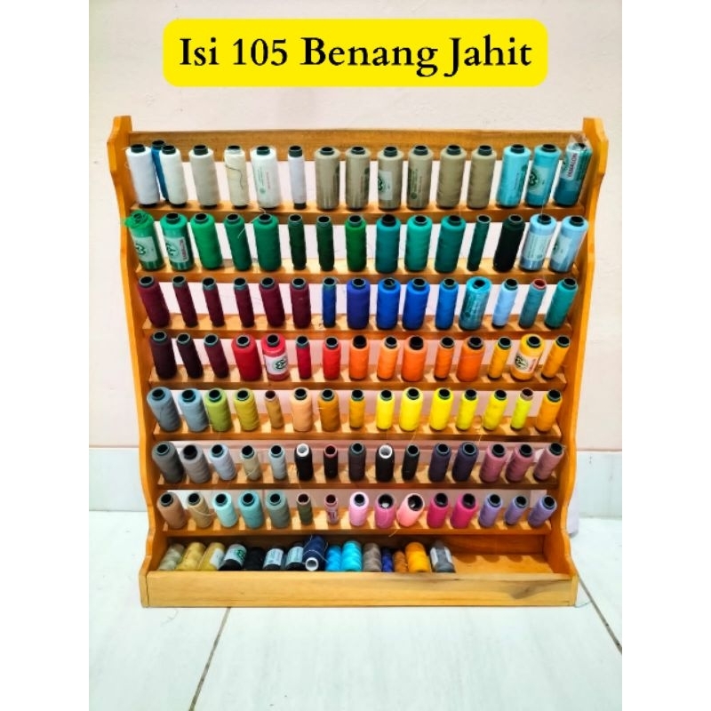Jual Rak benang jahit / Tempat penyimpanan 105 benang | Shopee Indonesia