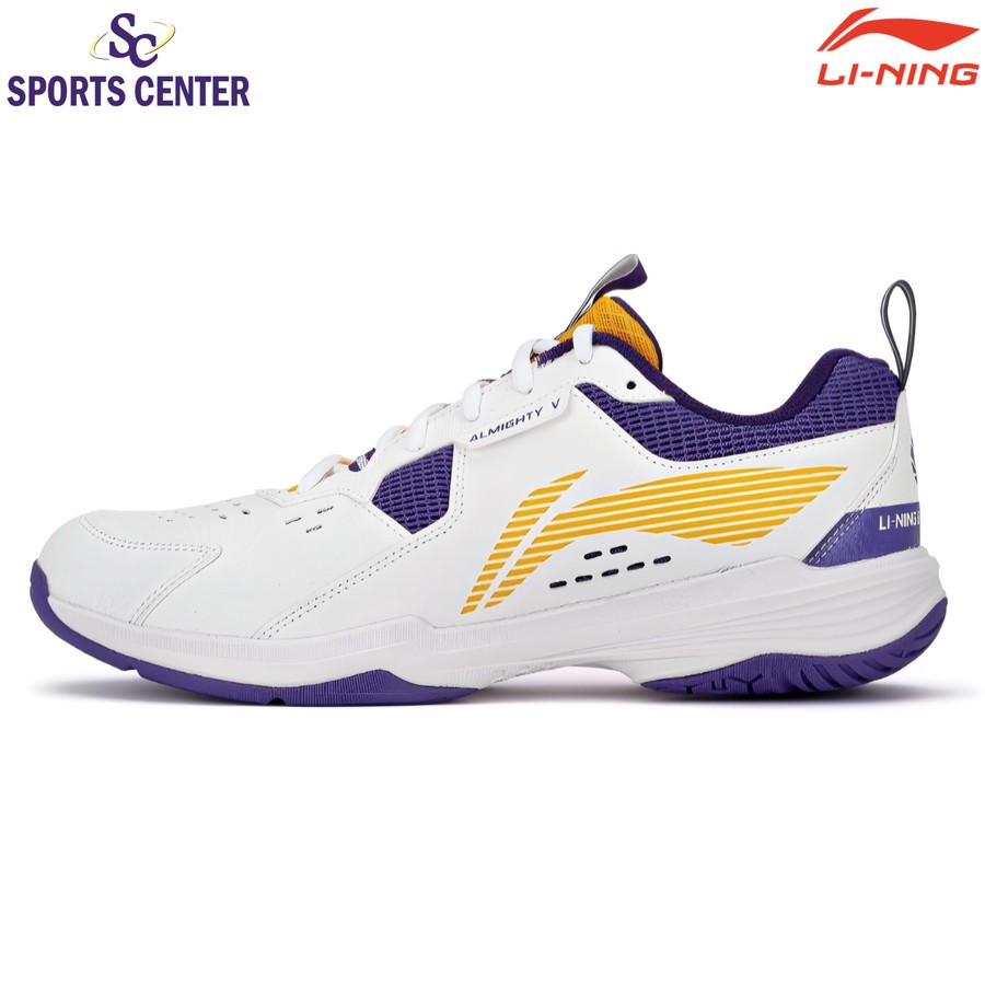 Jual New Sepatu Badminton Lining ALMIGHTY V AYTT001 White Ultra Violet ...