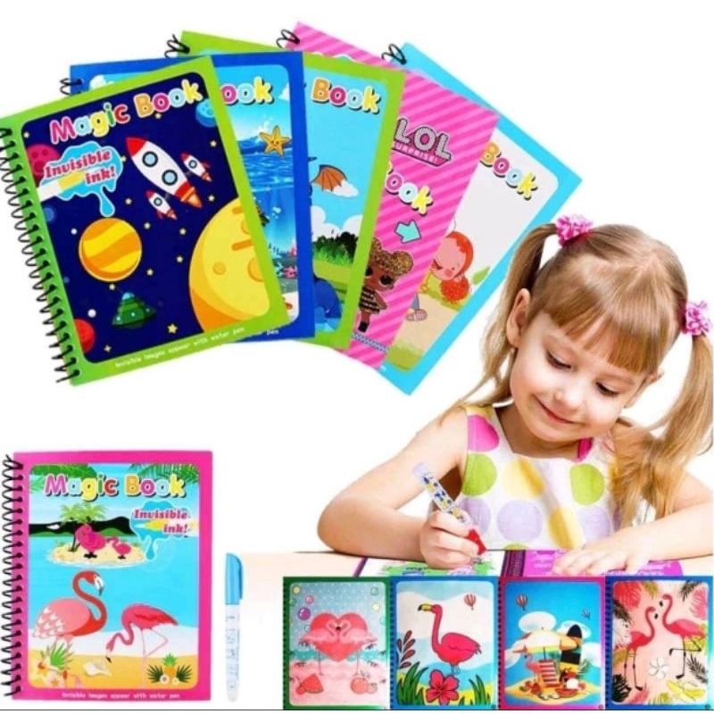 Jual Buku Gambar Anak Melukis dan Mewarnai Magic Water Book | Shopee ...