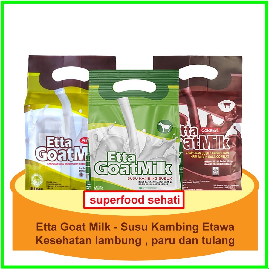 Jual ETTA GOAT MILK 100% Garansi Asli Produk HNI HPAI | Shopee Indonesia