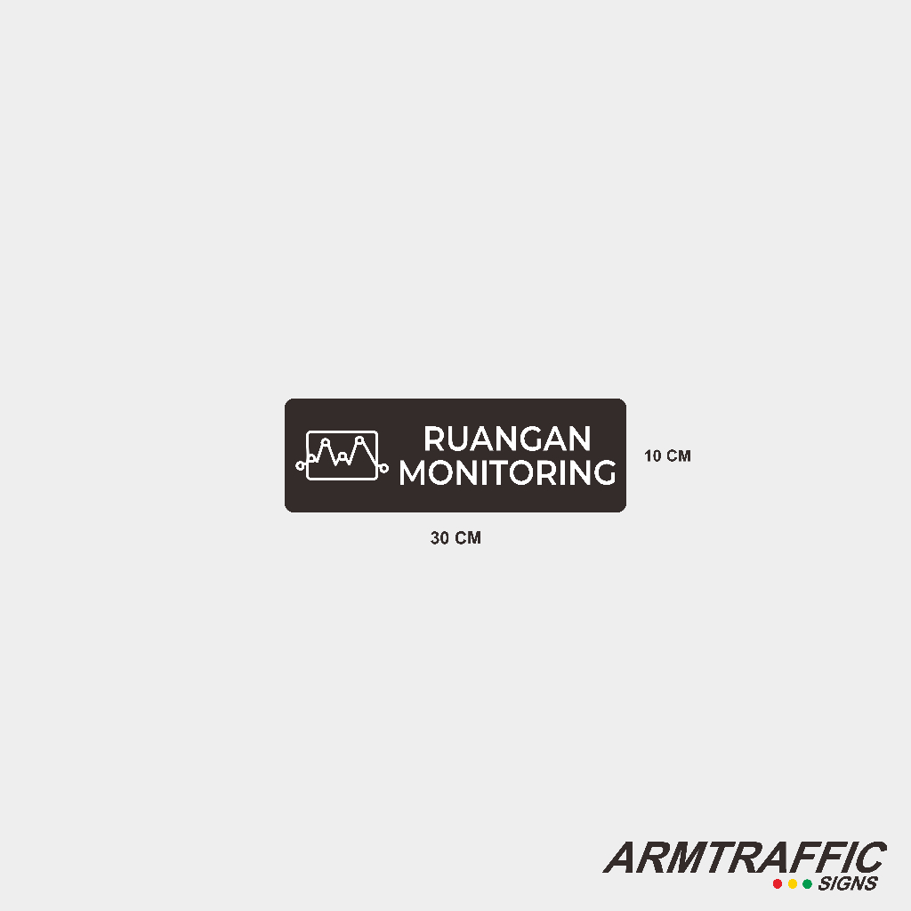 Jual SIGN ARAH PETUNJUK RAMBU RUANGAN MONITORING 10 X 30 CM | Shopee ...