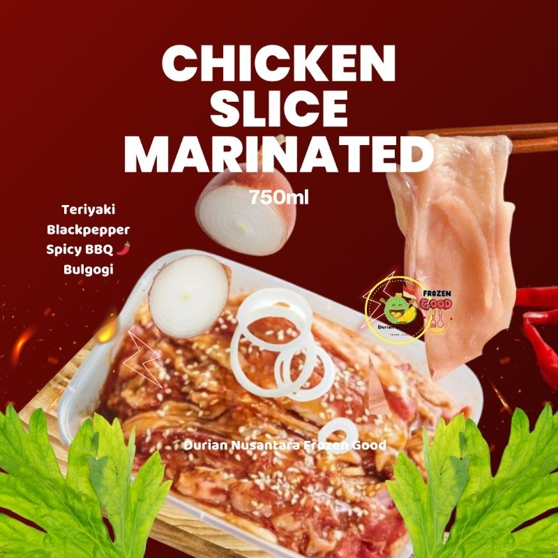 Jual CHICKEN SLICE MARINASI AYAM TIPIS AYAM SLICE MARINASI AYAM BUMBU ...
