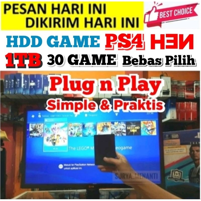 Jual HDD EKSTERNAL PS4 HARDISK EXTERNAL HARDDISK GAME 1TB GAMES BEBAS ...