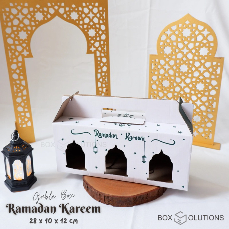 Jual gable box ramadan kareem / box hampers lebaran / box toples idul ...