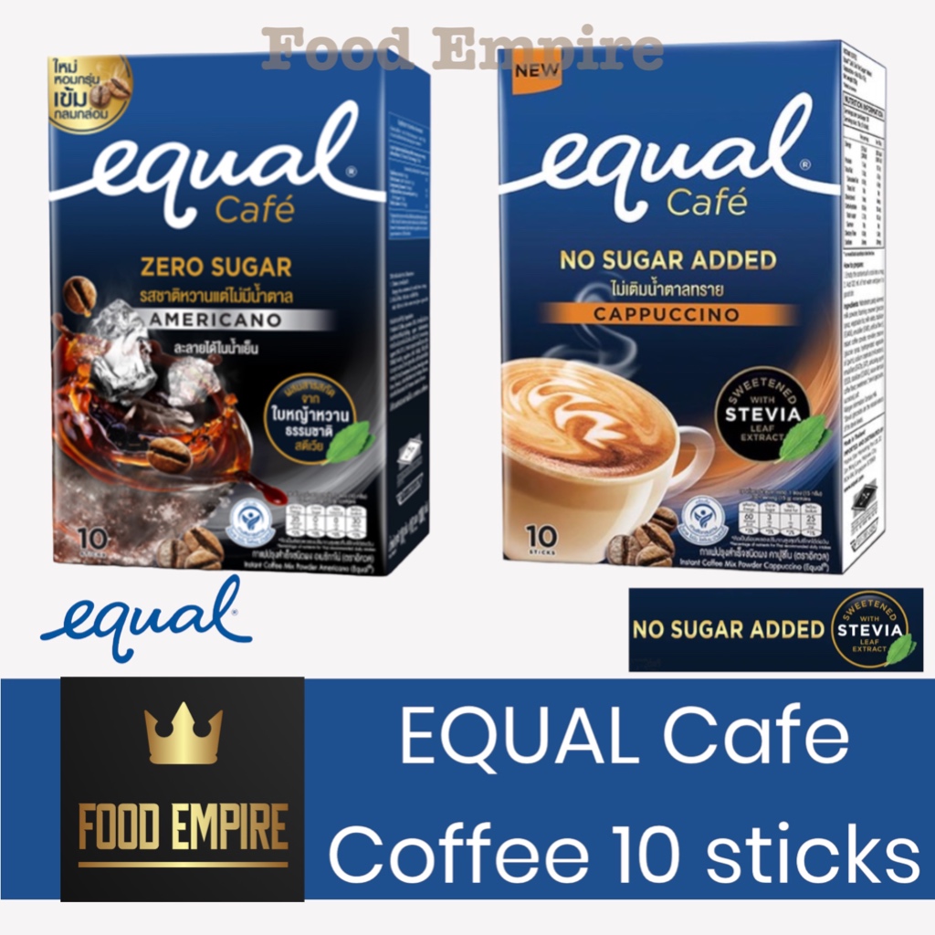 Jual EQUAL Coffee | No Sugar Added Instant Coffee Mix | Kopi Equal CAFE | Shopee Indonesia