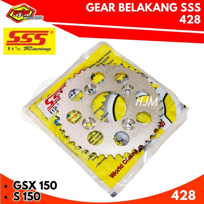 Jual Gear Belakang SSS 428 GSX 150 Suzuki Ukuran 38 39 40 41 42 43 44 45 | Shopee Indonesia