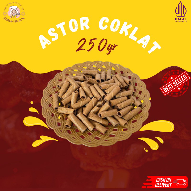 Jual Snack kiloan astor mini wafer stick rasa coklat 250 gr | Shopee ...