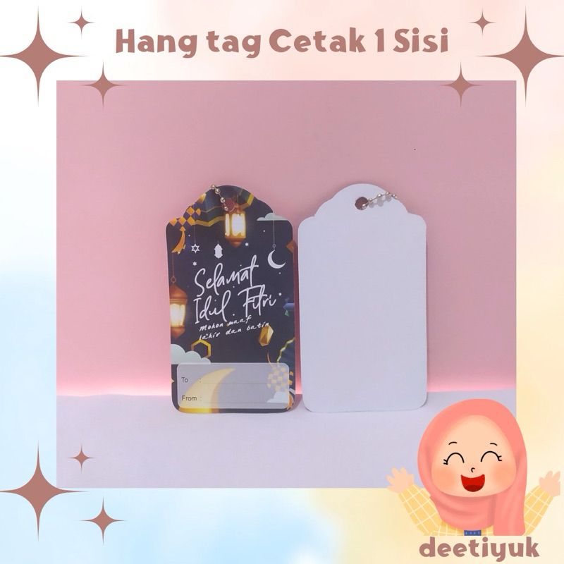 Jual Hang tag Hampers| Kartu Ucapan Parcel dan Hampers | Hang tag Idul ...