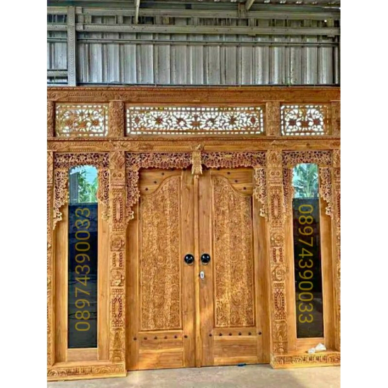 Jual Pintu Gebyok Minimalis Ram Kaca, Pintu Gebyok Ukir Minimalis ...