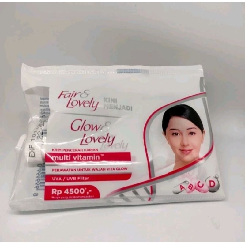 Jual FAIR AND LOVELY/ GLOW AND LOVELY / CREAM MULTIVITAMIN SACHET ...