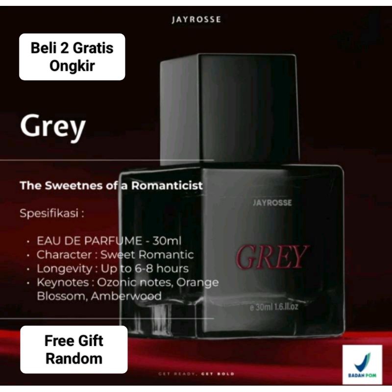 Jual Parfum Jayrosse Grey Parfum Pria Parfum Pemikat Wanita Parfum ...