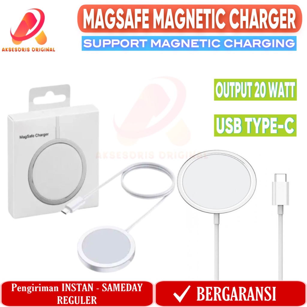 Jual Magsafe Wireless 20W / Charger Magnet Wireless iPhone 11 12 13 14 ...