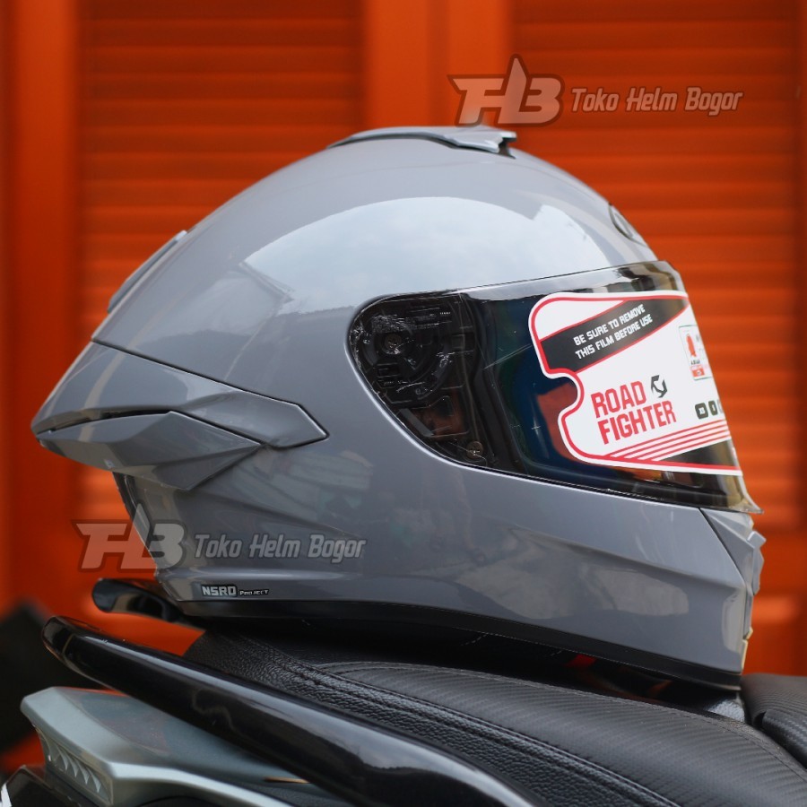 Jual NHK MARK 1 SOLID DIM GREY HELM FULL FACE | Shopee Indonesia