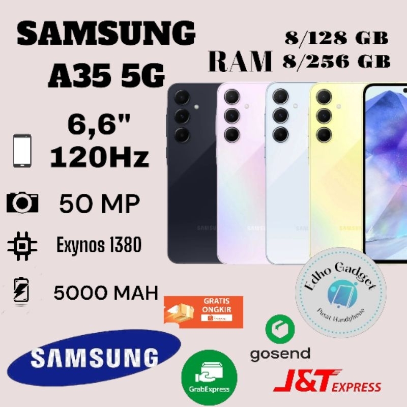 Jual Samsung galaxy A35 5G Ram 8/128gb Ram 8/256gb garansi resmi samsung sein indonesia | Shopee ...