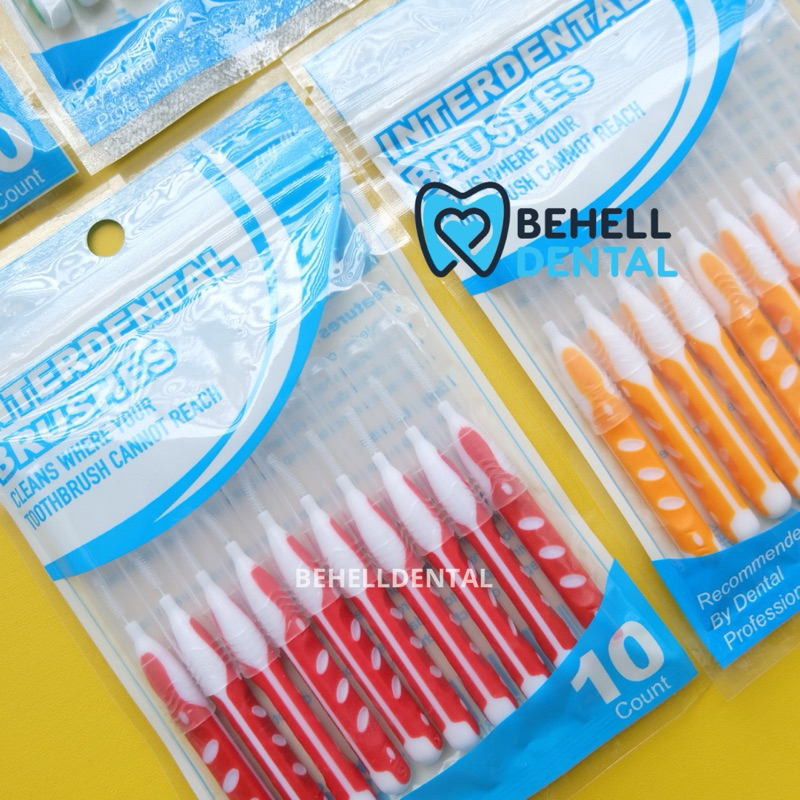 Jual 1 SET Isi 10Pcs SIKAT SELA GIGI EKSLUSIF - INTERDENTAL BRUSH ORTHO ...