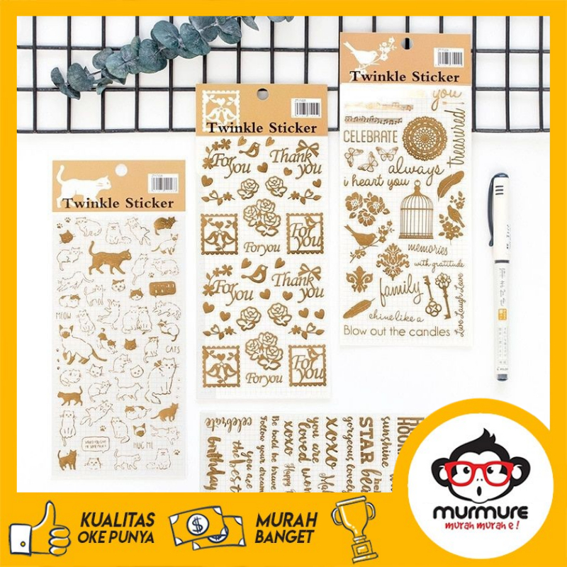 Jual MURMURE I STICKER WARNA TEMBAGA BRONZE DECO AESTHETIC BUJO ...