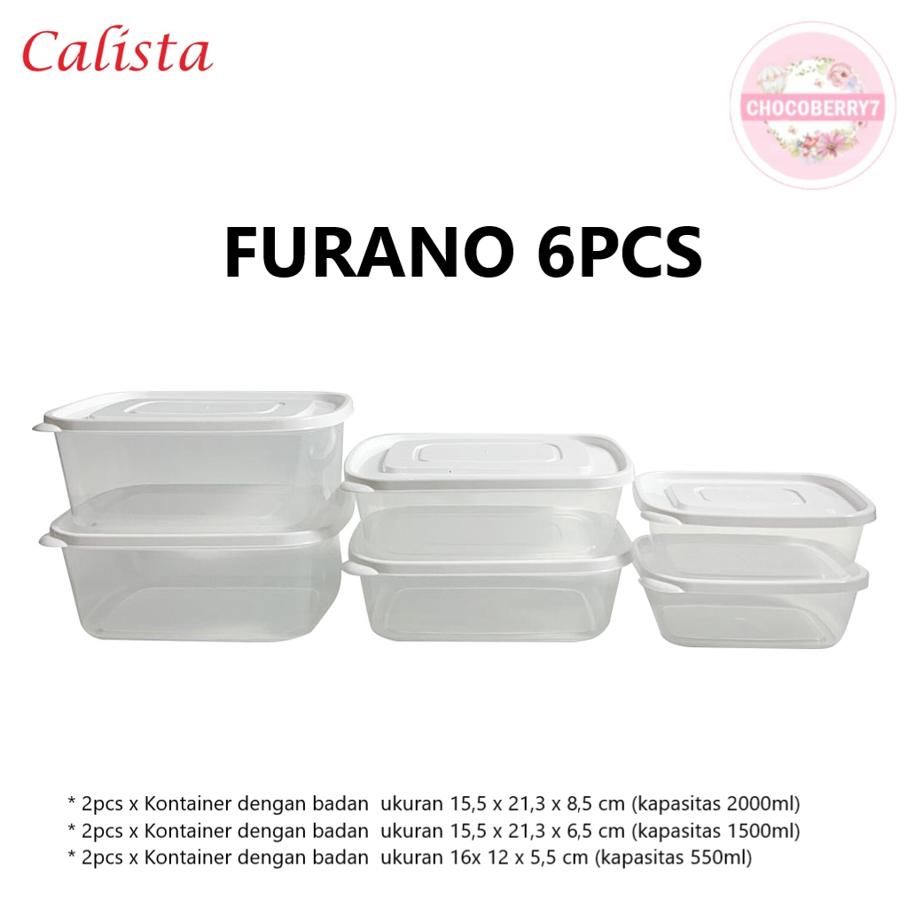 Jual Calista Oita Putih Bening Toples Set isi 10 / Furano isi 6 ...