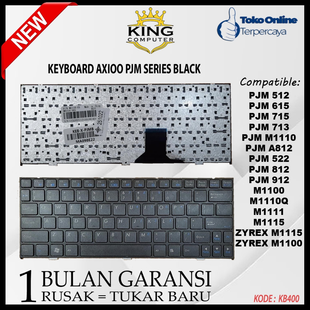 Jual KEYBOARD AXIOO PJM HITAM | Shopee Indonesia