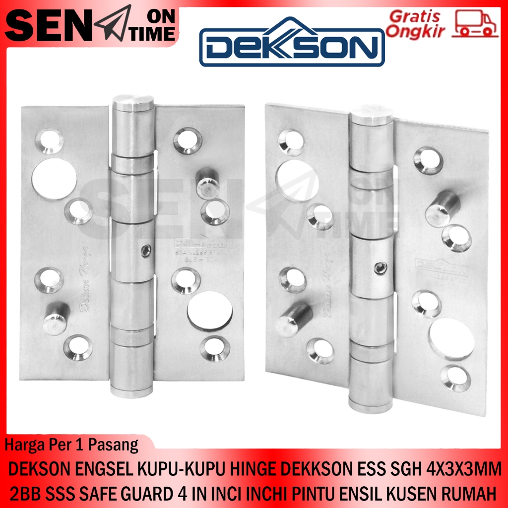Jual ESS SGH 4X3X3MM 2BB SSS DEKSON ENGSEL KUPU-KUPU HINGE DEKKSON SAFE ...