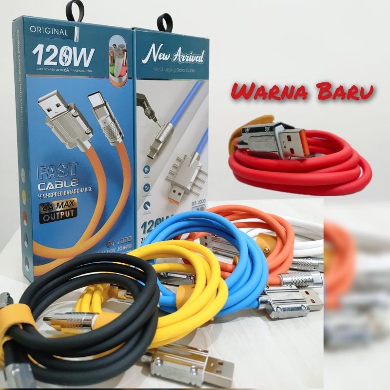 Jual Kabel Data Zinc Alloy 120W 6A Original (Support Fast Charging ...