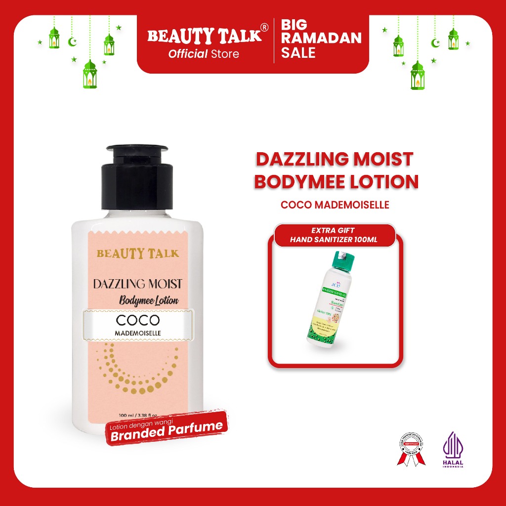 Jual BEAUTY TALK Body Lotion Parfume Coco M4demoiselle - 100ML | Hand ...