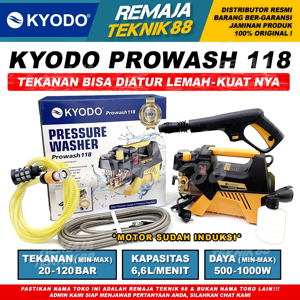 Jual KYODO PROWASH 118 STEAM JET CLEANER / PENGATUR TEKANAN VARIABLE ...
