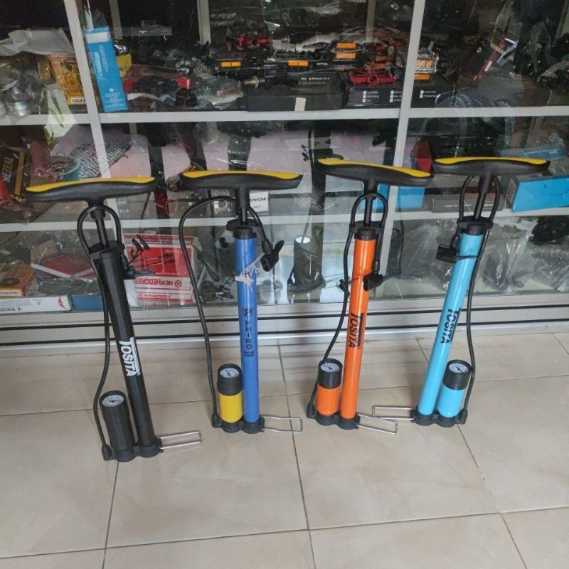 Jual pompa ban sepeda pompa tabung 100psi pompa tangan pump pompa ...